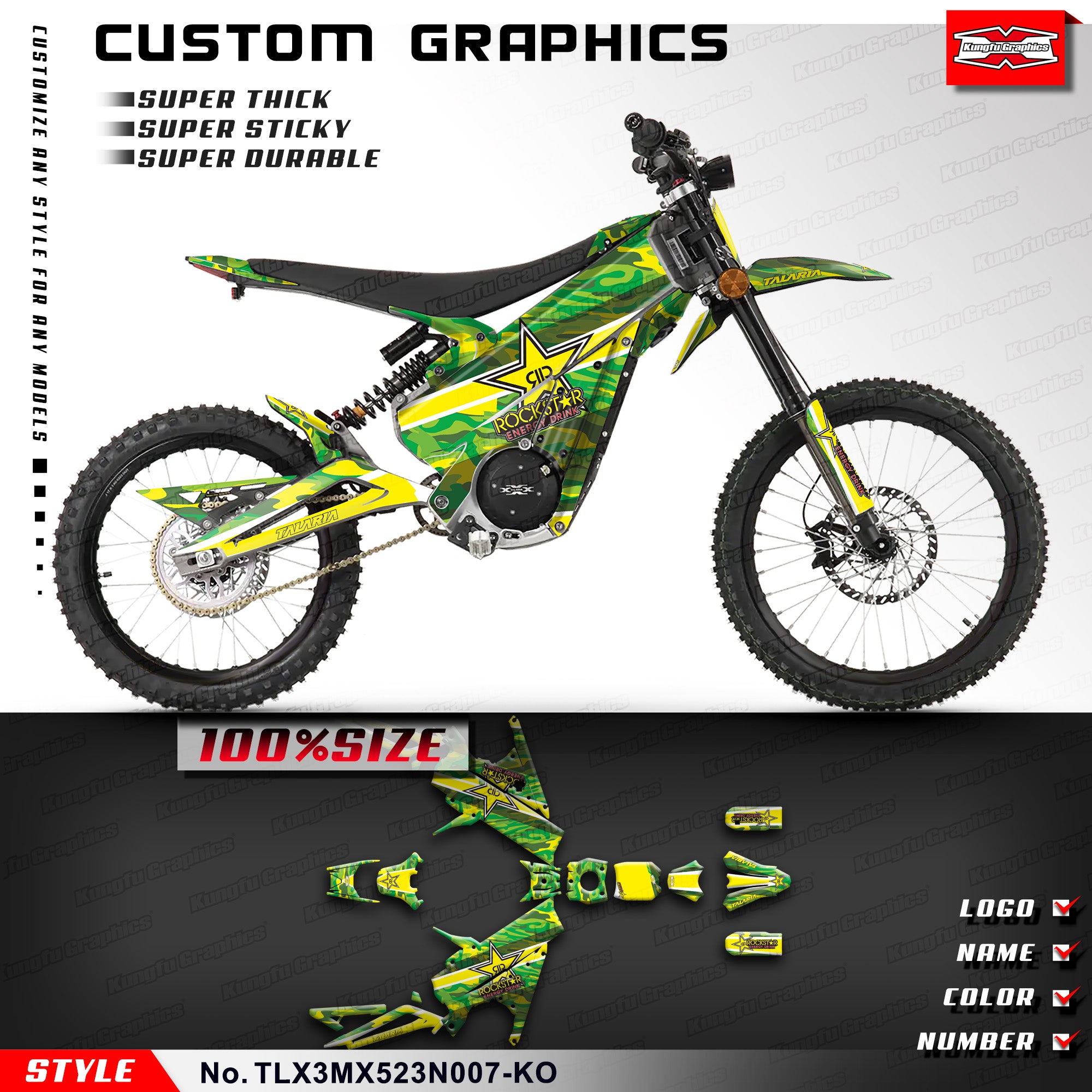TALARIA X3 XXX Graphics Custom Decal Kit – Mokdern Cycle